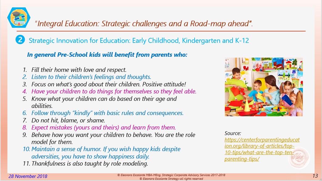 Integral Education: Strategic Challenges & Road-Map ahead (X ...