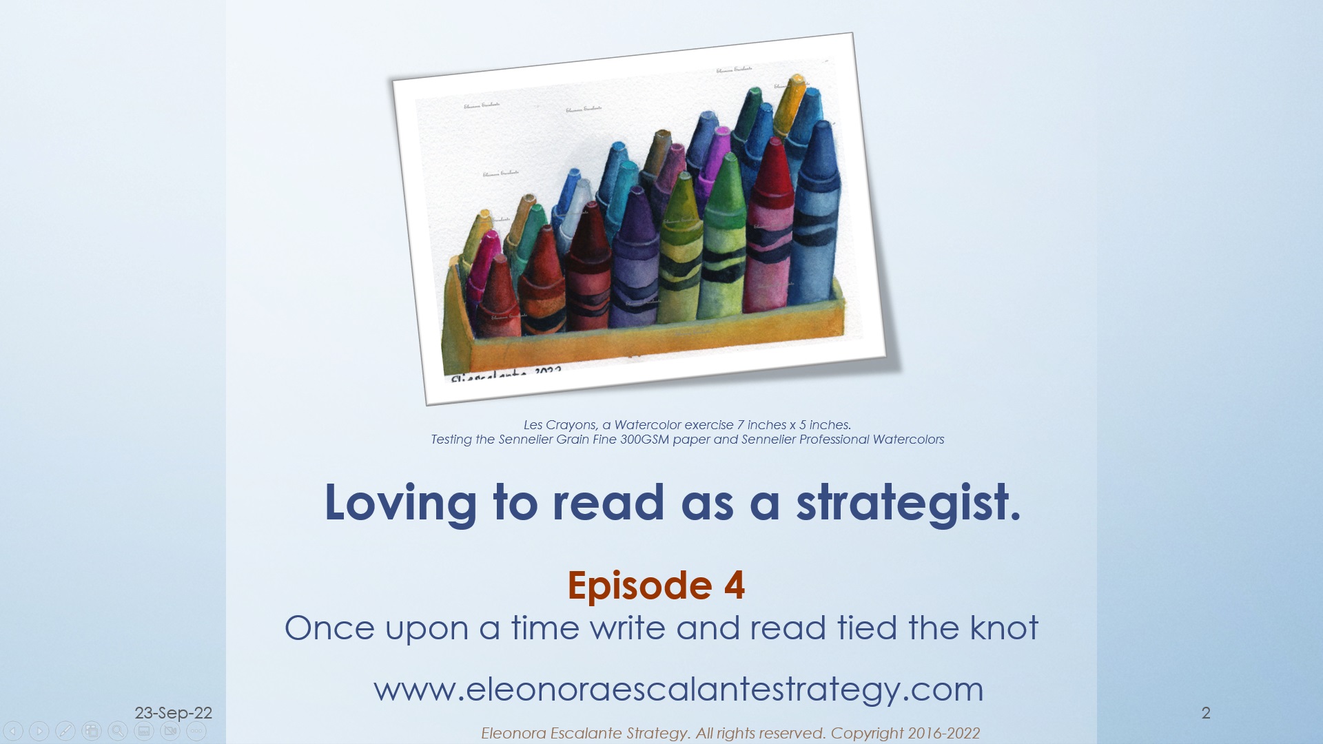 “Loving to read as a strategist”. Episode 4. Once upon a time, writing ...