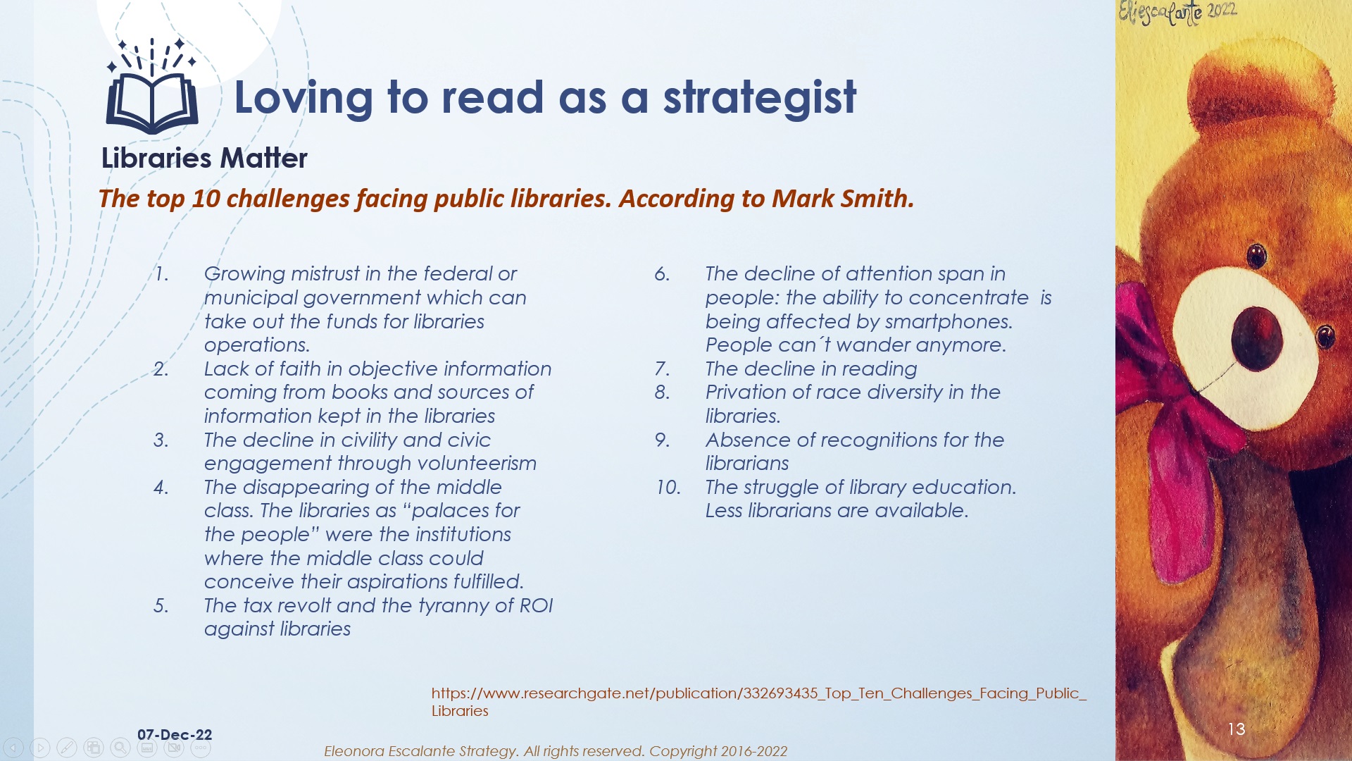 “Loving to read as a strategist”. Episode 25. Libraries matter ...