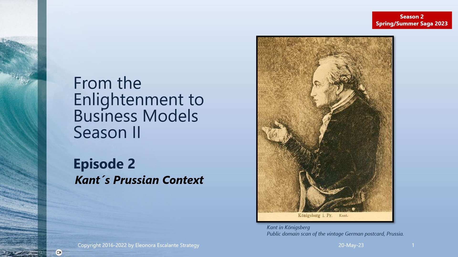 From the Enlightenment to Business Models. Season II. Episode 2. Kant´s ...
