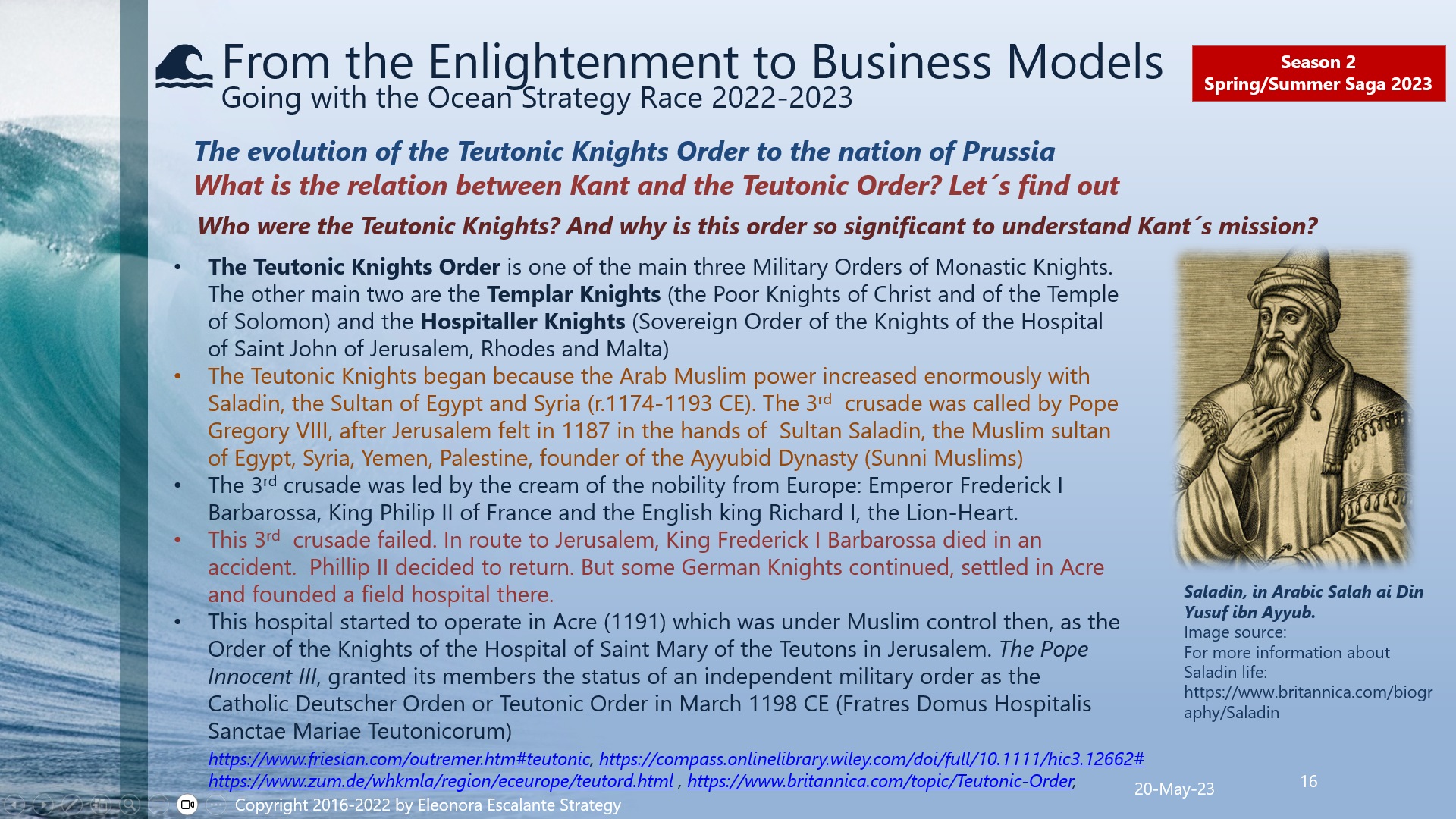 From the Enlightenment to Business Models. Season II. Episode 2. Kant´s ...