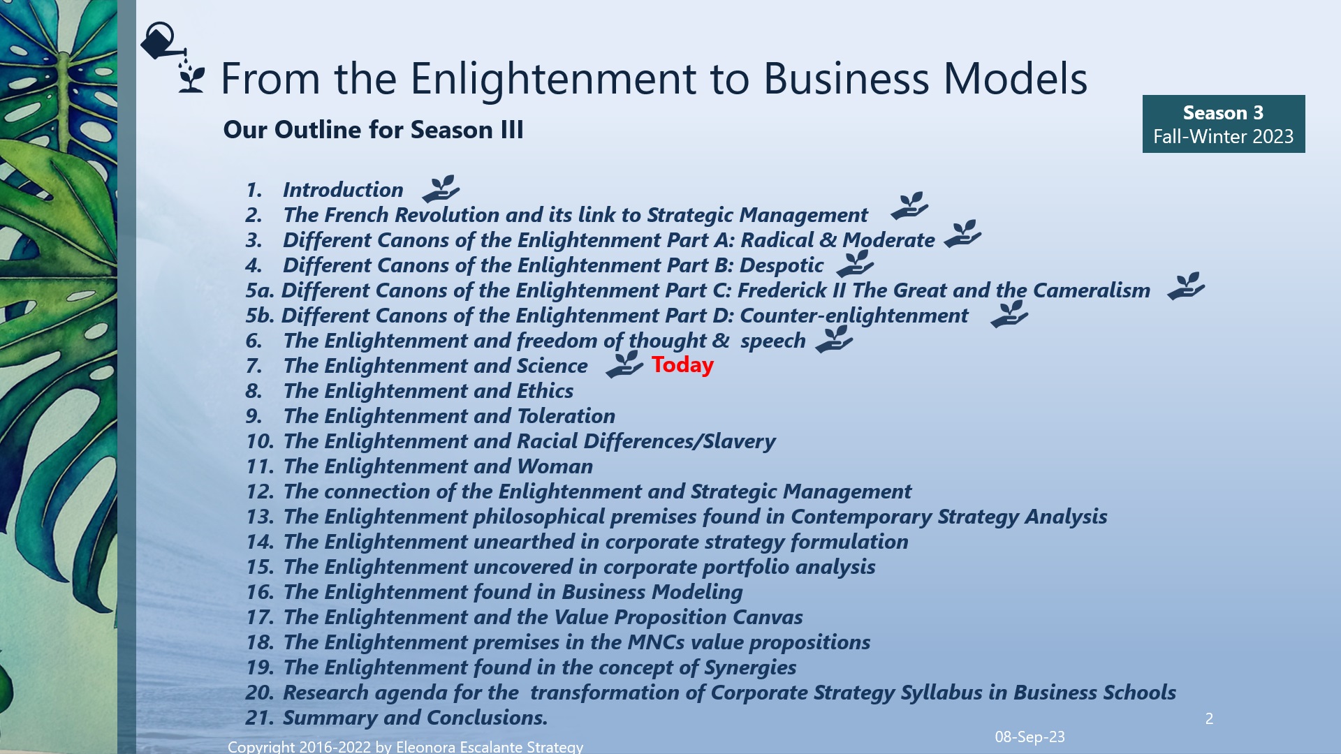 From the Enlightenment to Business Models. Season III. Episode 7 ...