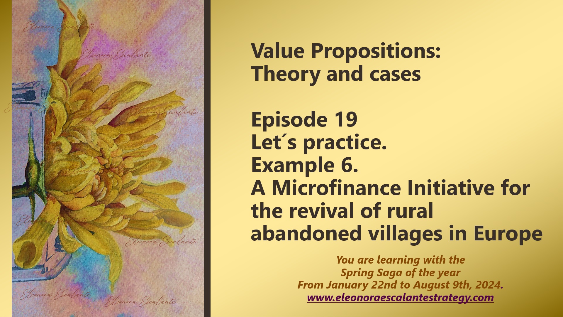 Value Propositions: Theory and cases. Episode 19. Let´s practice ...