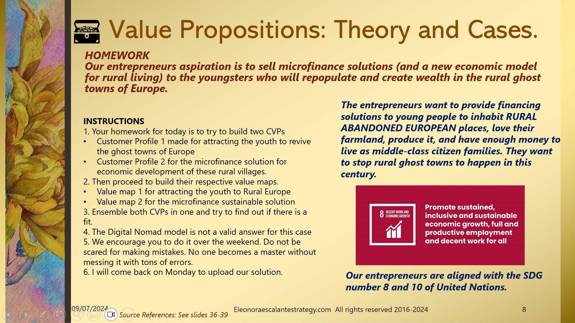 Value Propositions: Theory and cases.Episode 20. SOLUTION to Example 6 ...