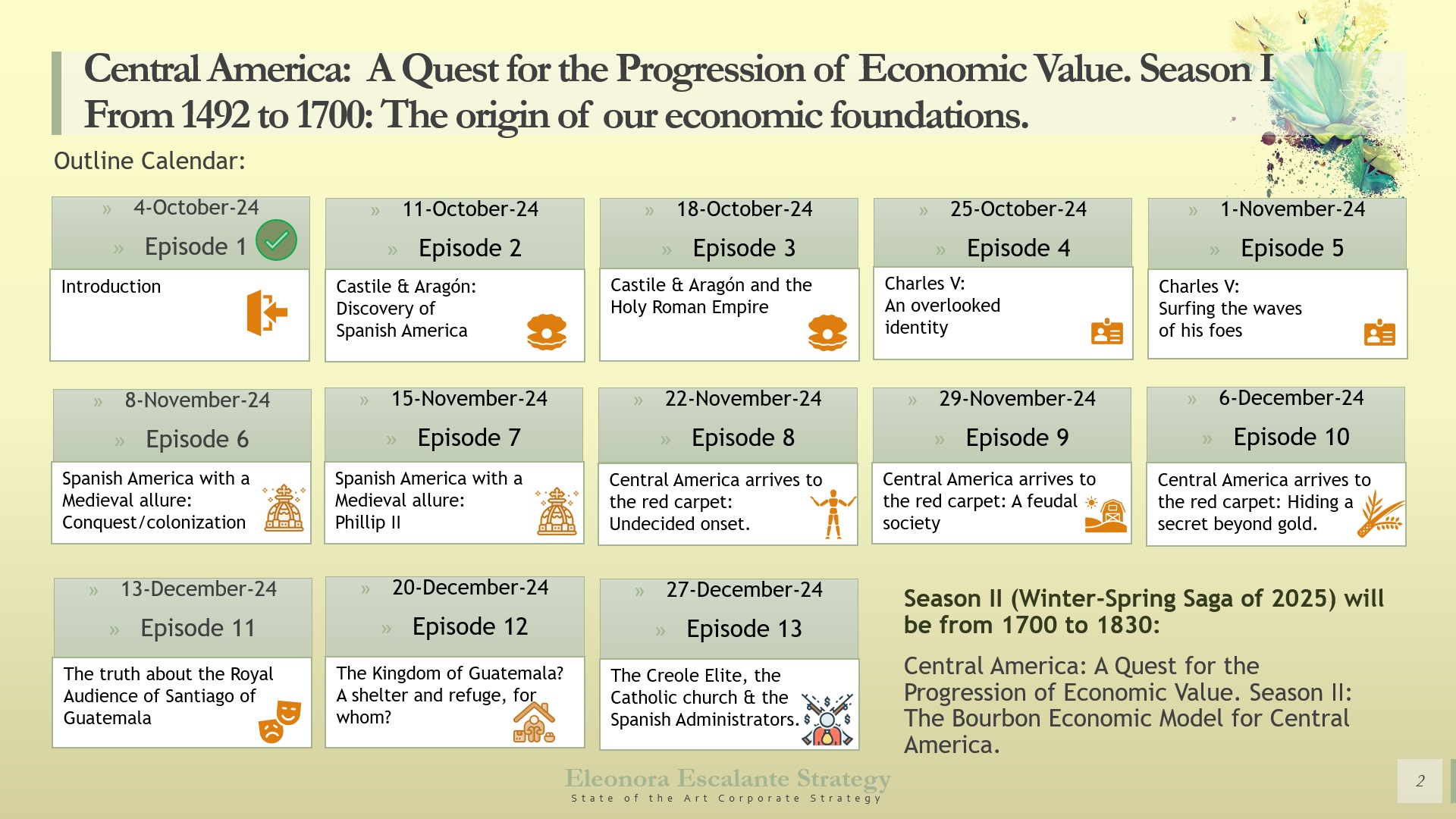 Central America: A Quest for the Progression of Economic Value. Season ...