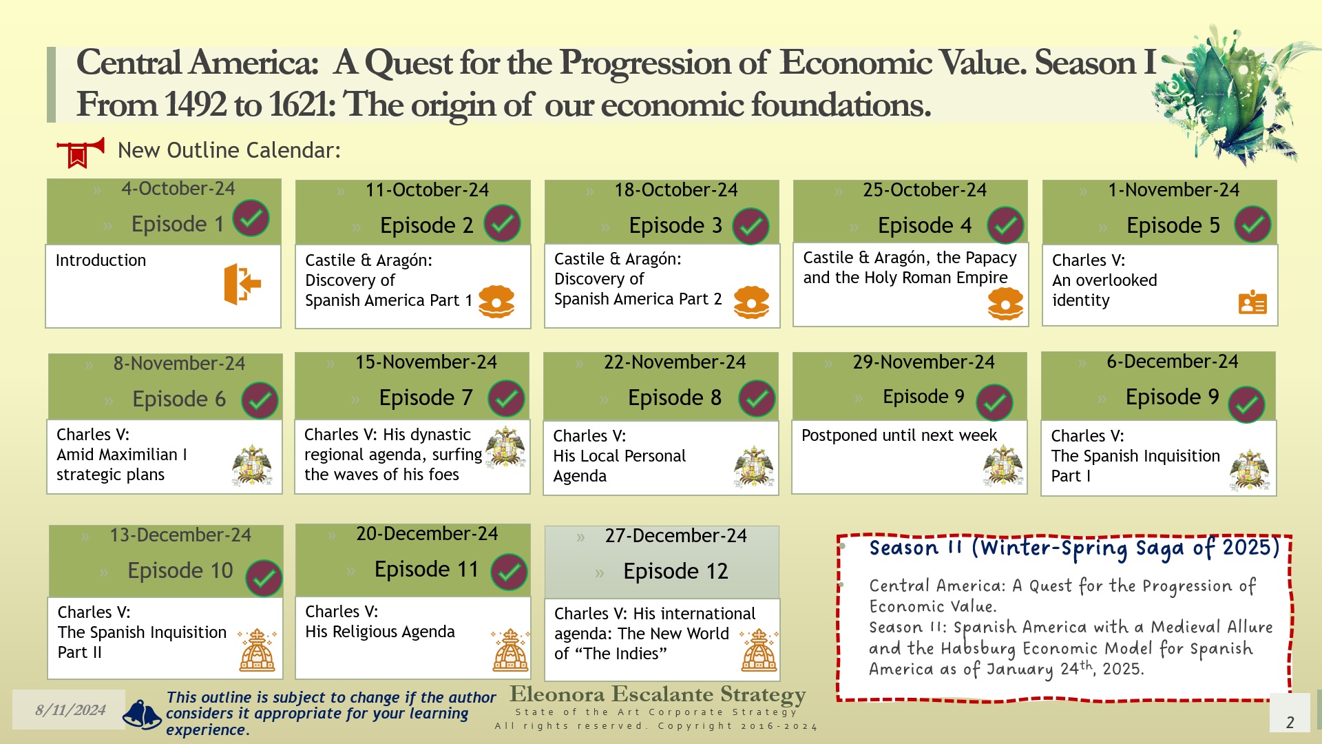 Central America: A quest for the progression of economic value. Episode ...